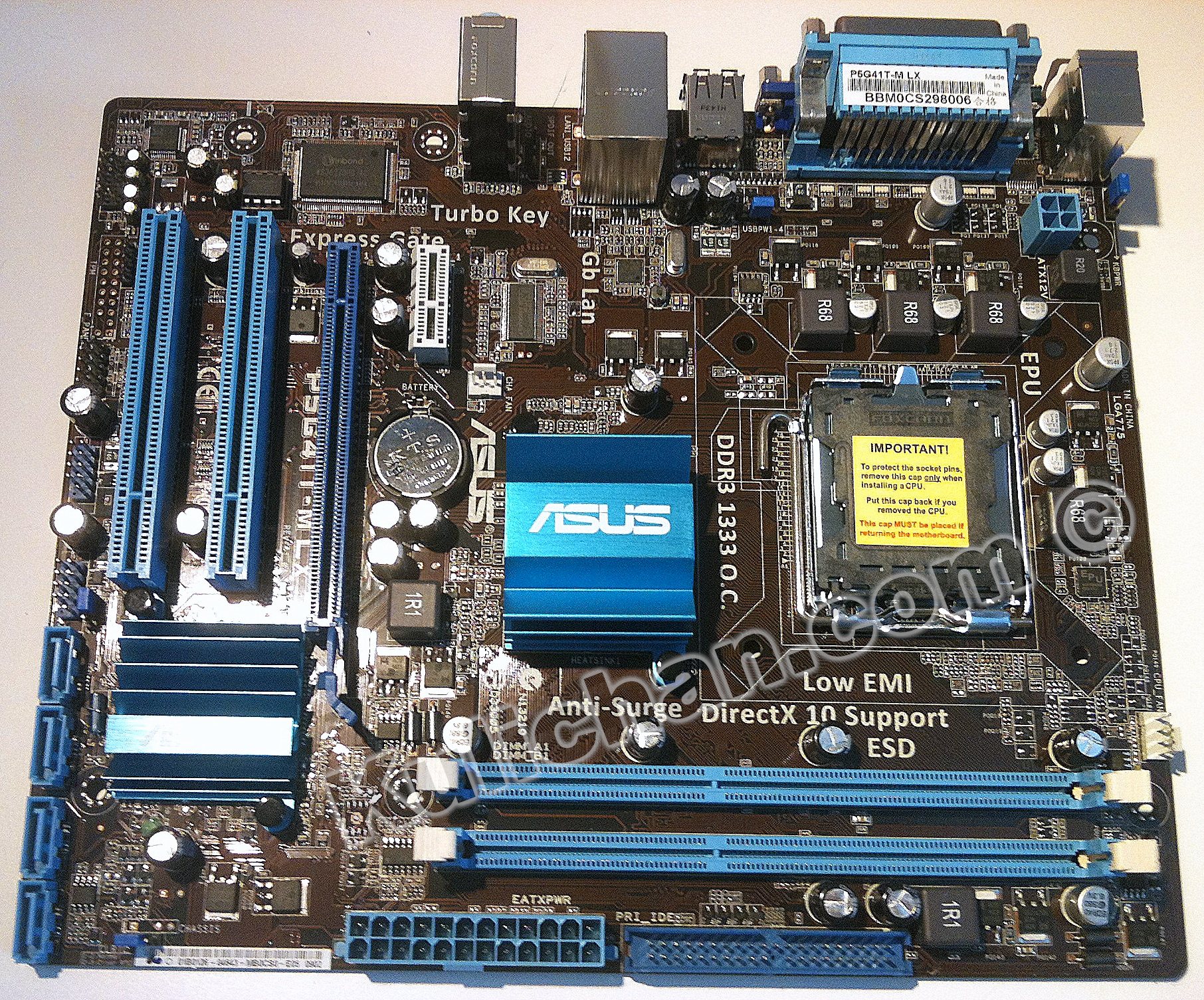 INTEL 775 dessus